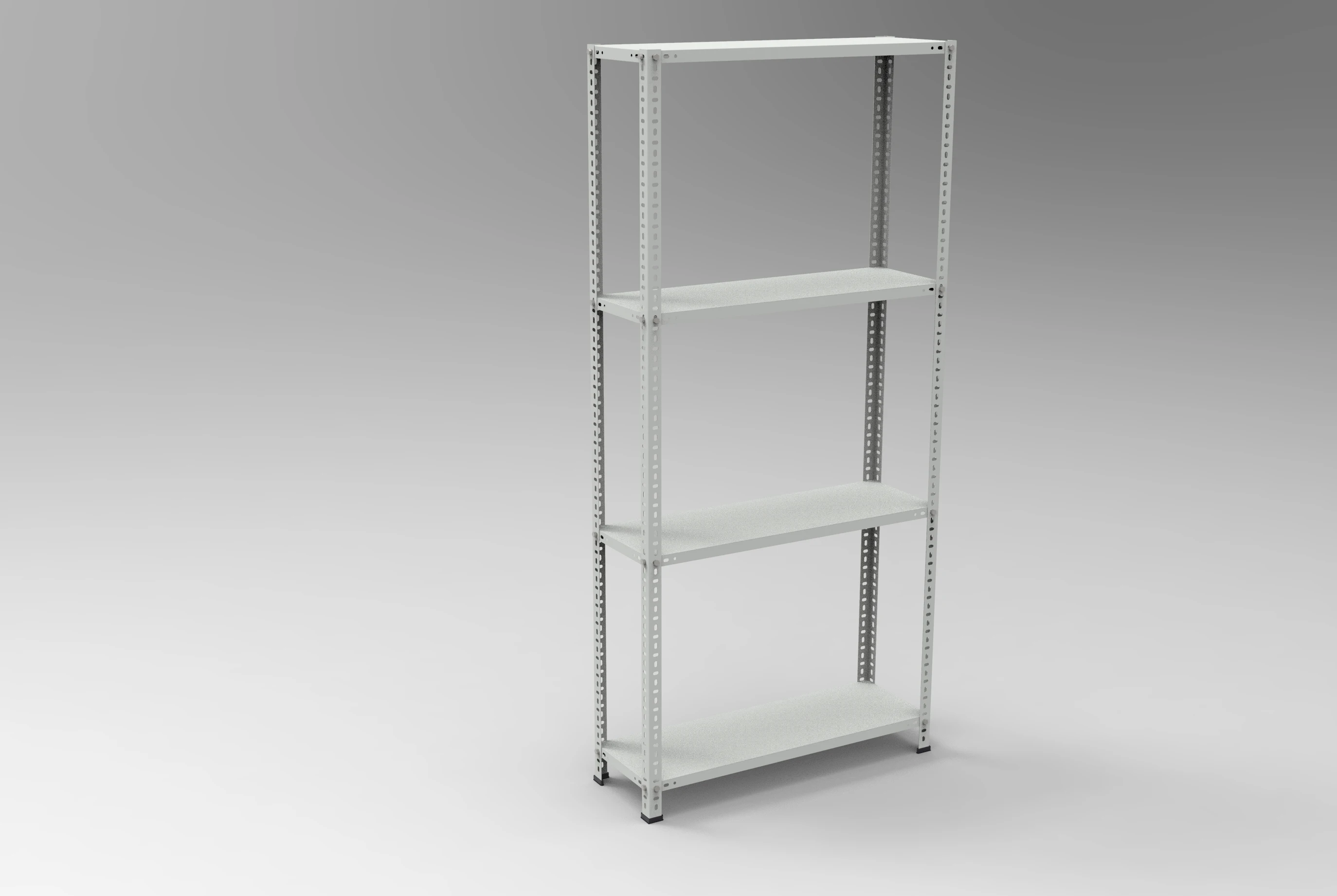 Warehouse Store Home Garage Stacking Boltless Metal Shelves 4 Tier ...