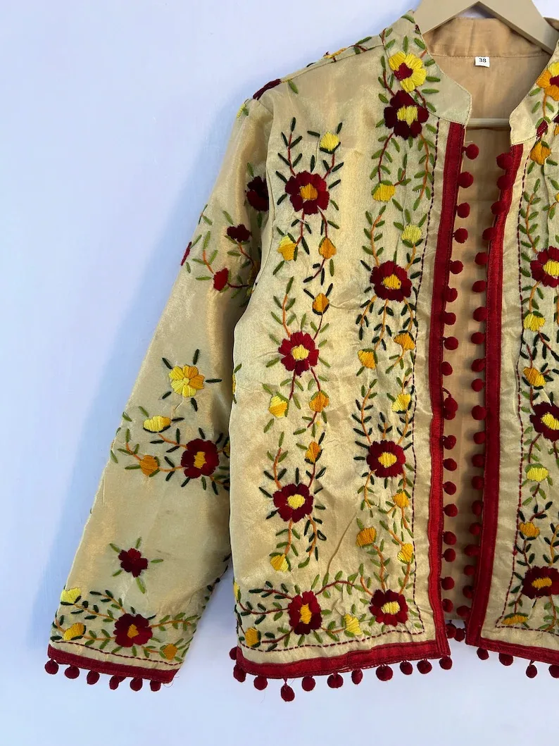 Super High Quality Traditional Phulkari Handmade Embroidered Jacket for ...