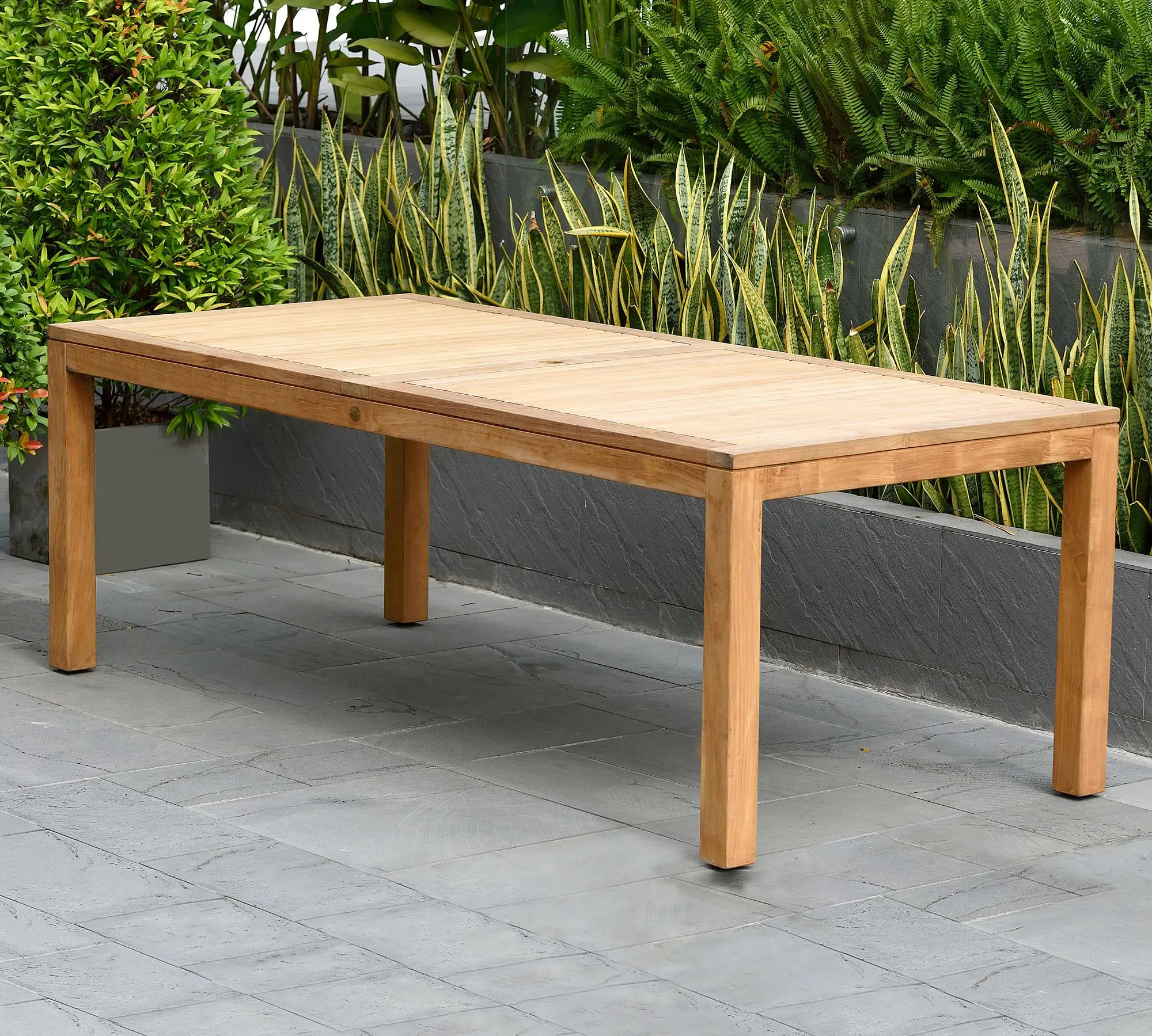 Solid Wood Outdoor Teak Dining Table in Modern Style New Design ...
