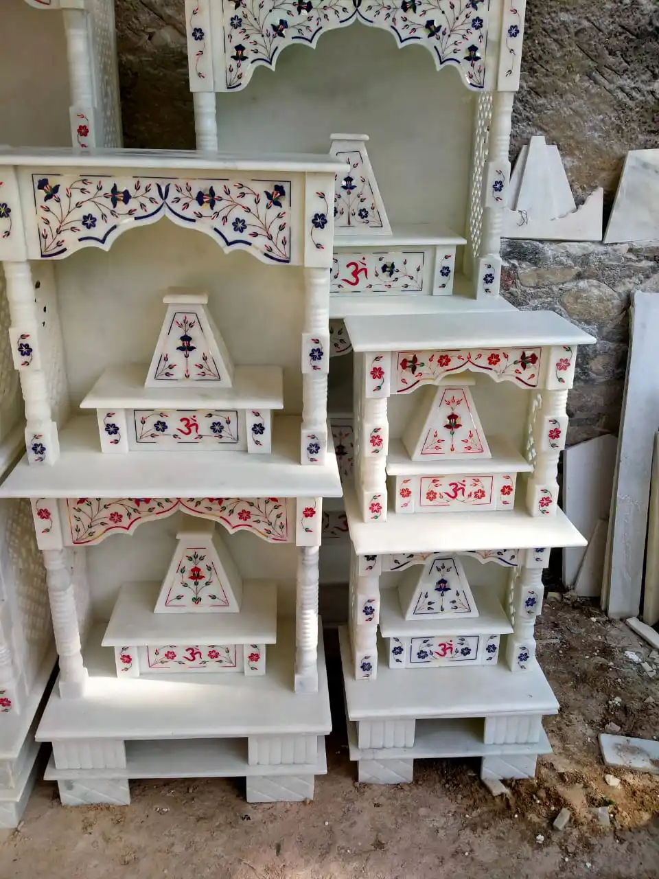 Custom Made Marble Temples for Home and Office Resale