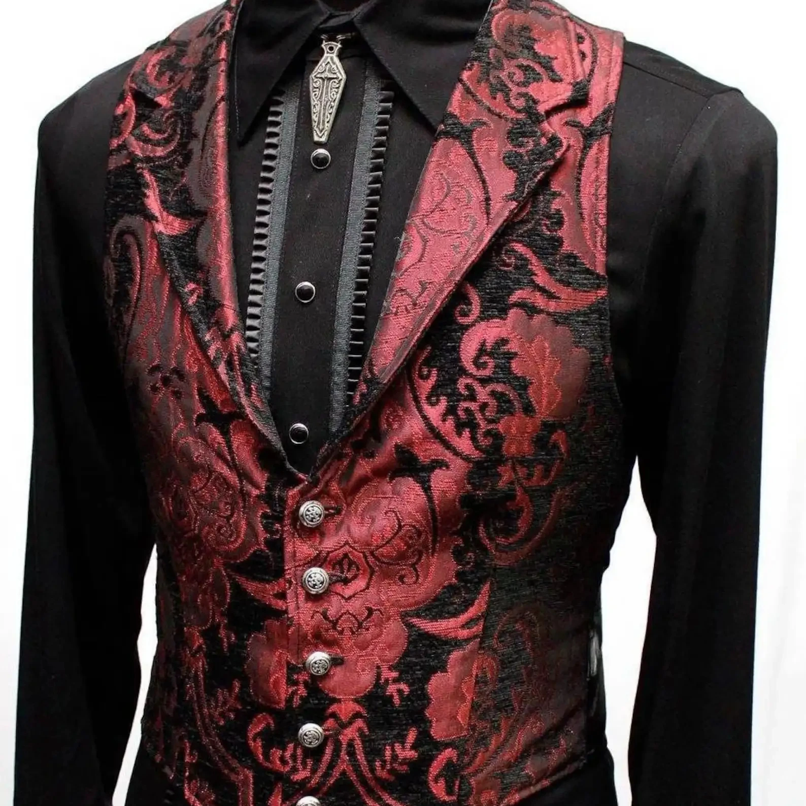 Corset Sexy Top Quality Gothic Leather Vests Quick Dry Vest For Men's ...