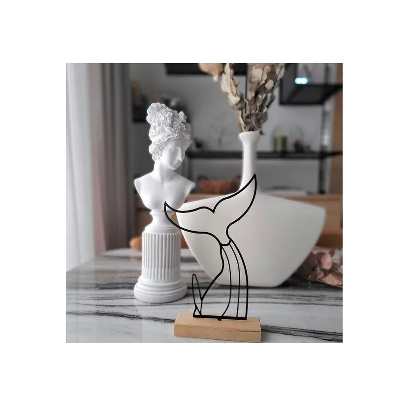 Showpiece On Wooden Base Wire Art Designs For Home & Office Desktop ...