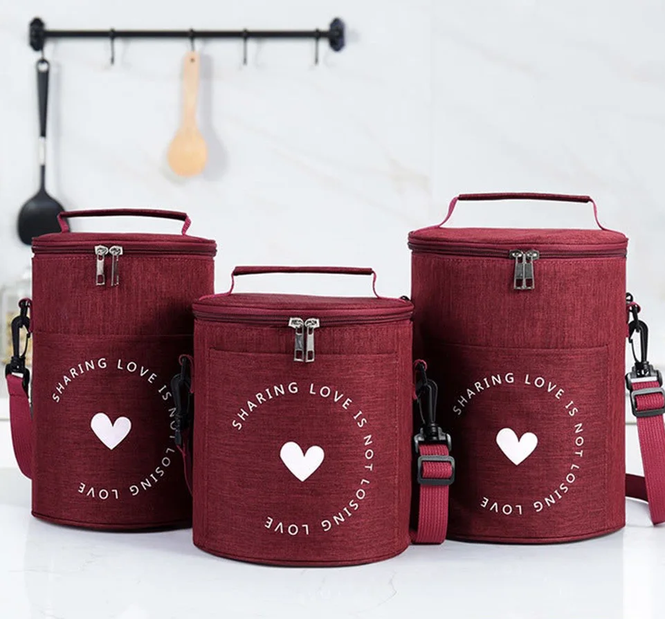 Cheap Price Thermal Lunch Bag Cylinder Shape Custom Bag Multi Style ...