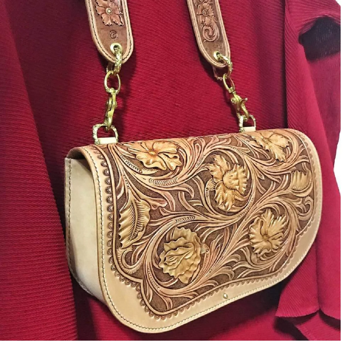 Custom Made Hand Tooled Leather Purses - Ideal for Resale
