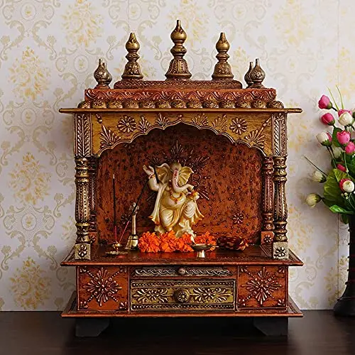 Wooden Temple Stand For Home/temple For Home/temple For Home And Office ...