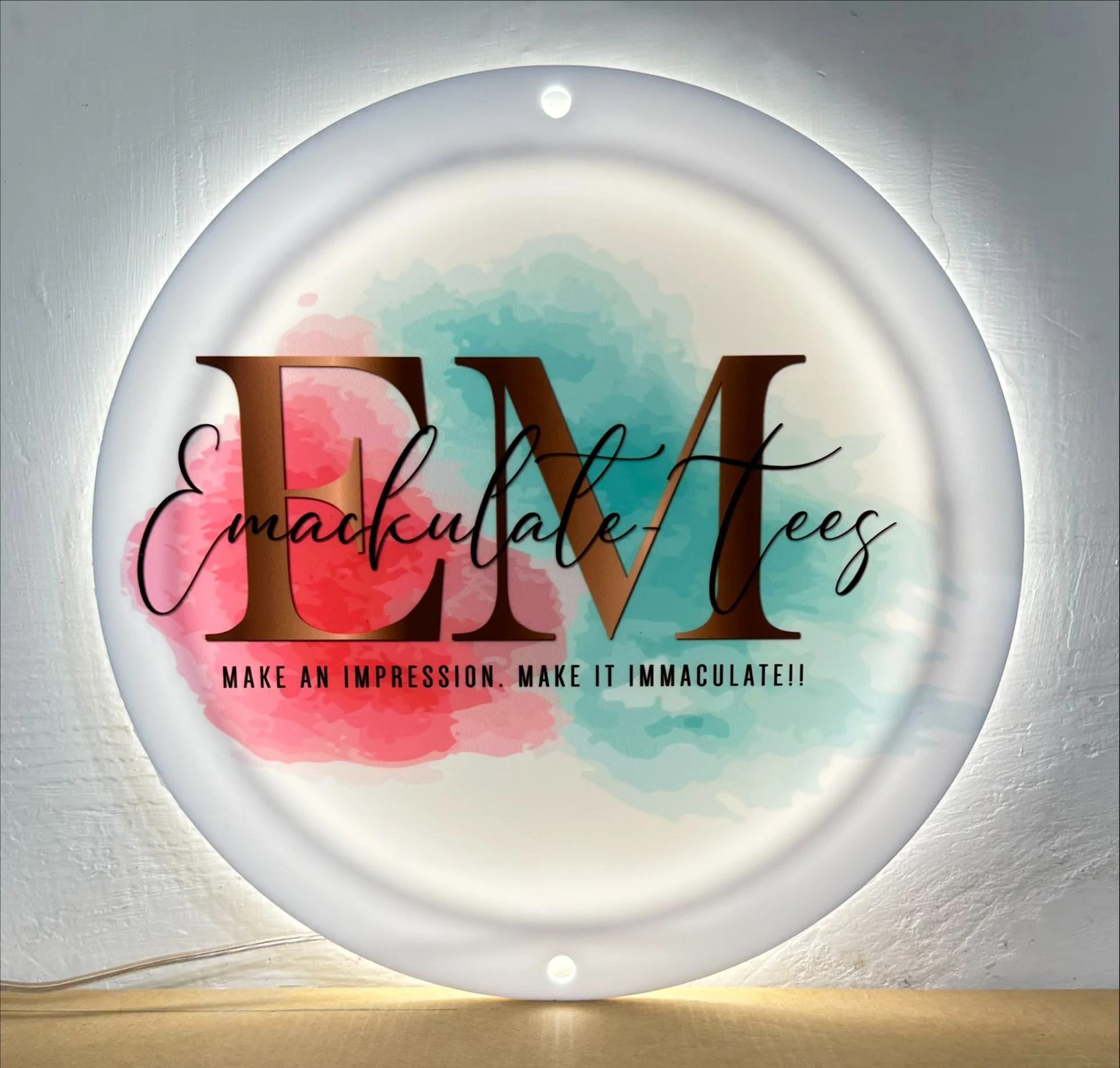 Custom Uv Printed Acrylic Backlit Signs For Business And House And Out ...