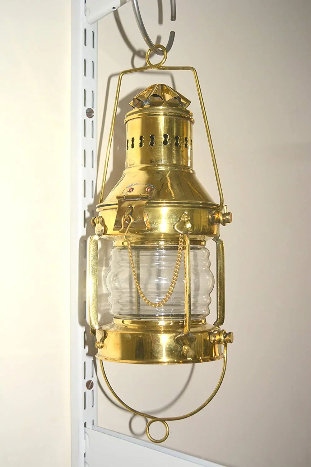 Brass Hanging Ship Oil Lamp Leeds Burton Nautical Maritime 11inch Ship ...