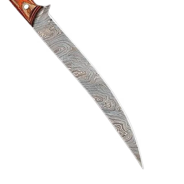 Custom Handmade Fillet Knife Damascus Steel Fillet Knife Fishing Tool ...
