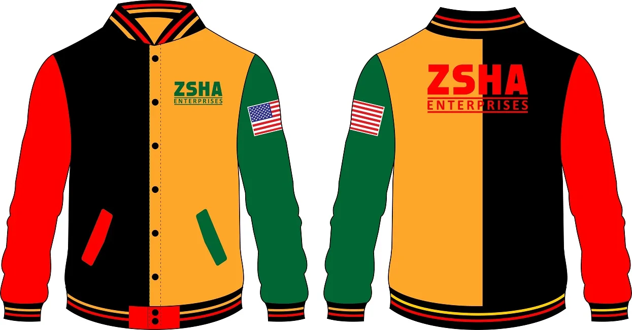 Varsity College Letterman Jacket Customize Logo Embroidery Body Sleeve ...