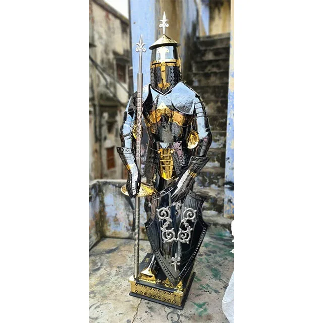 Stainless Steel Rust Free Full Body Wearable Armor Suit With Golden And ...