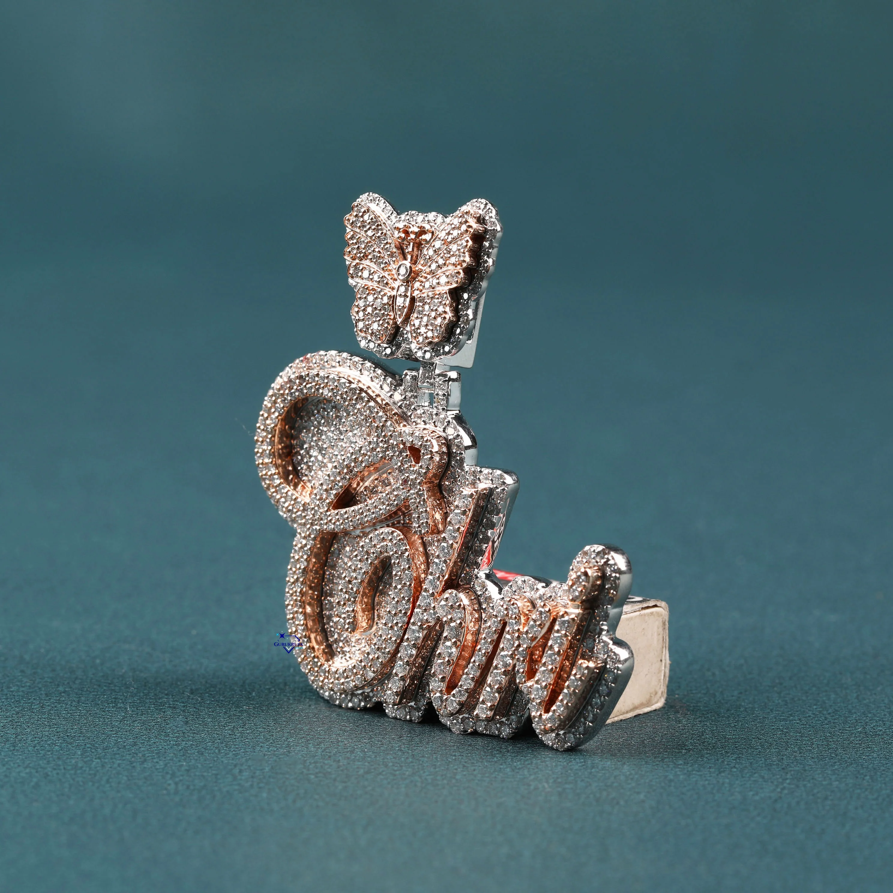 Introducing Our Dazzling Unisex Iced Out Custom Alphabet Pendants In ...