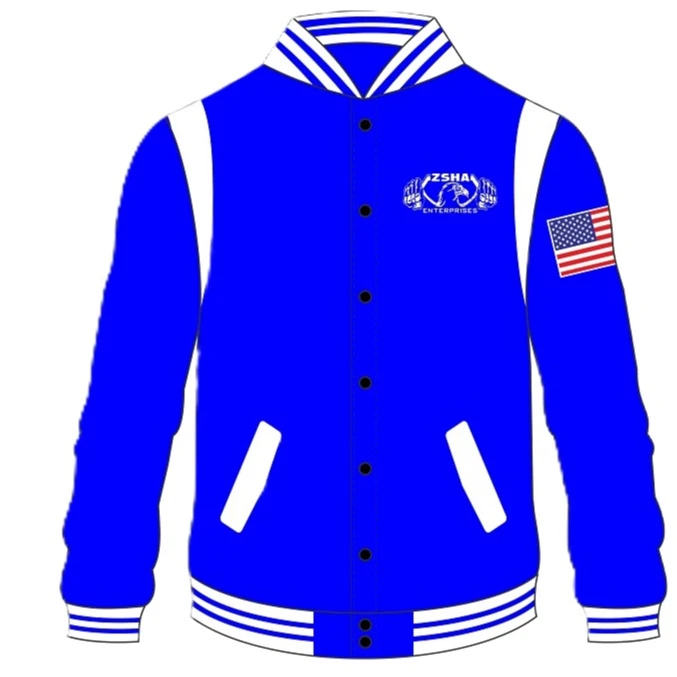 Varsity College Letterman Jacket Customize Logo Embroidery Body Sleeve ...
