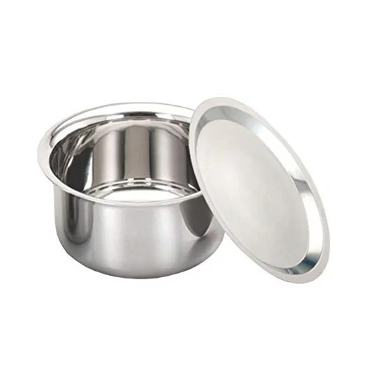 Metal Food Pot With Lid Round Shape Kitchen Ware Handmade Cooking Pot ...