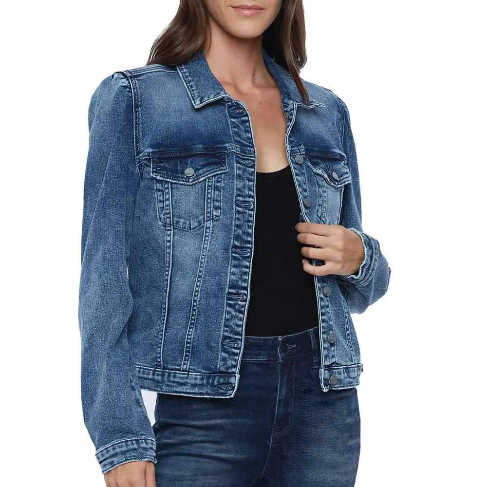 Blewholesale Custom Made Oem New Design Women's Denim Jacket With Top ...