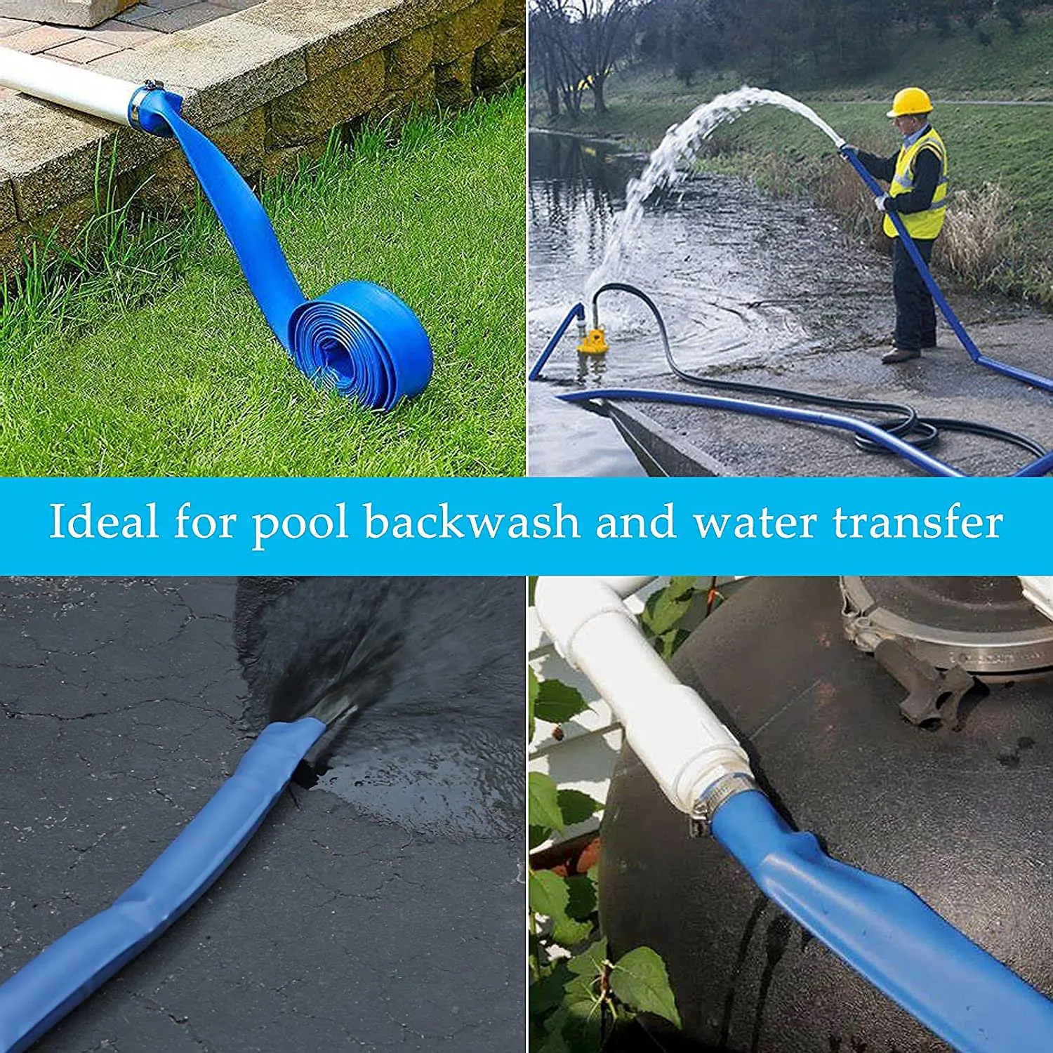 8inch 10inch 8bar Pvc Layflat Discharge Hose Hoses For Mine Dewatering ...