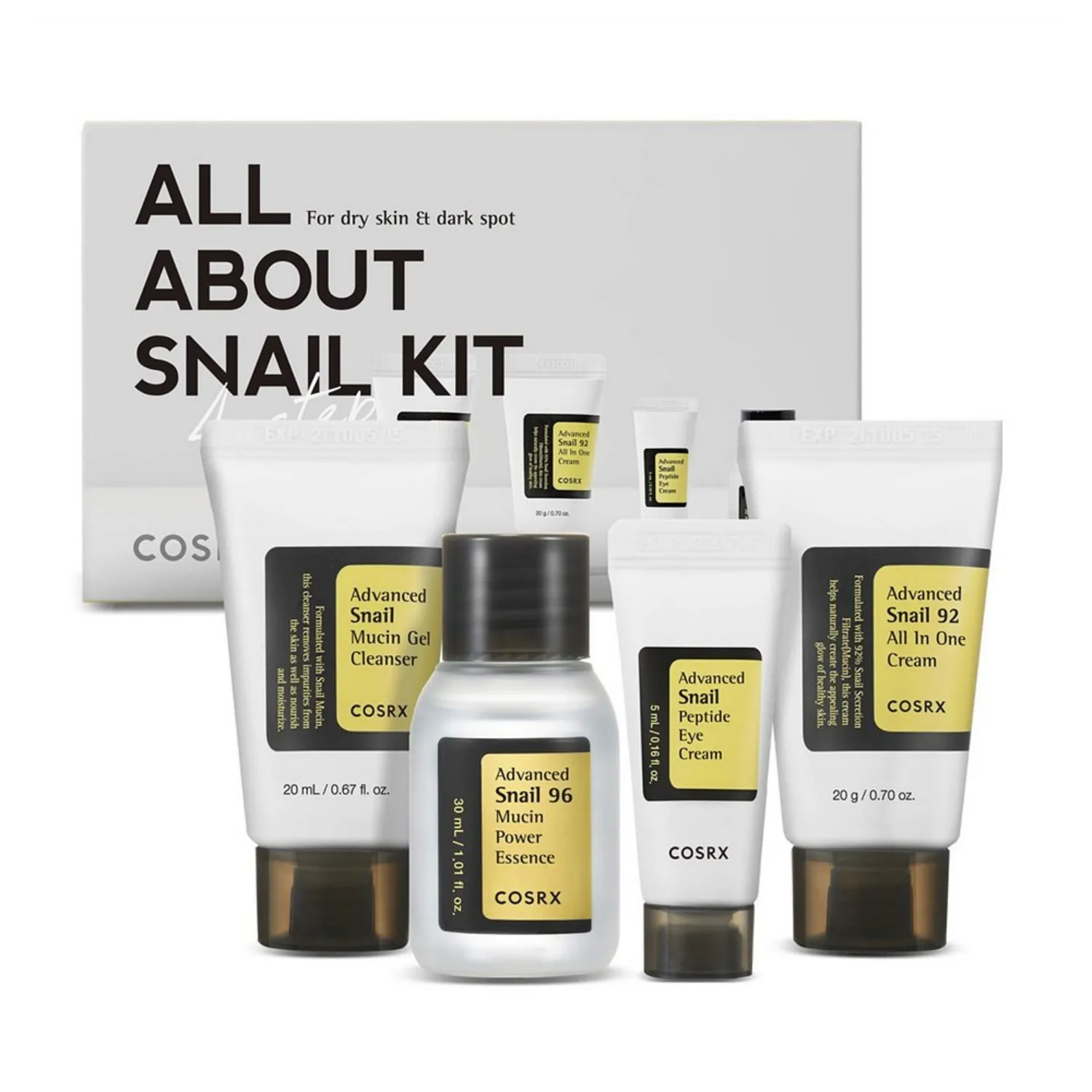 Cosrx Rx Advanced Snail Kit Korean Skin Care Cosrx Snail Mucin Essence ...