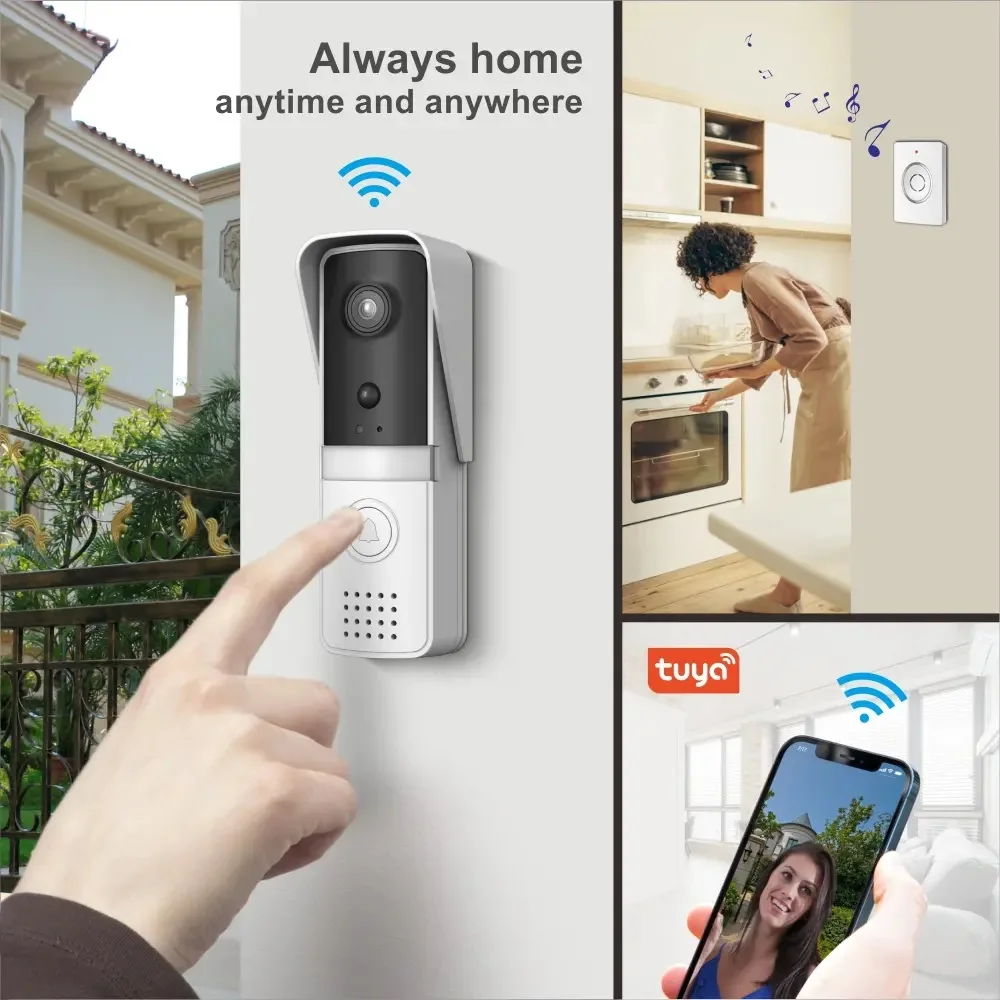 Elmark El-ip11 Smart Photo Doorbell Camera + Chime Set - Buy Wireless ...