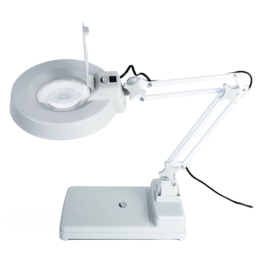 LT-86C Folding Workbench 10x Magnifying Glass Table Lamp with Lighting ...