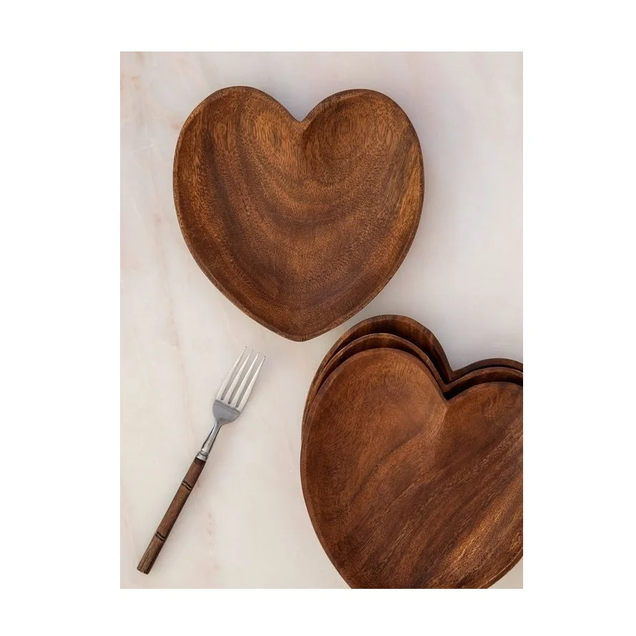 Irregular Shape Handmade Acacia Wood Serving Platter Table Top Food ...