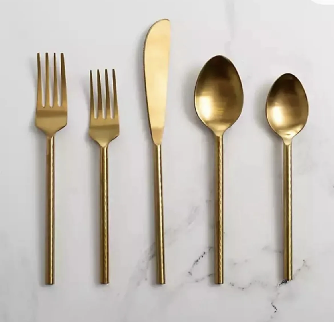 High Quality Pvd Gold Plated Flatware Set Reusable Royal Wedding ...