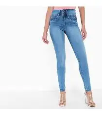 Tight Jeans Lady Jean 249 Crumple up High Waisted Young Girls Women ...