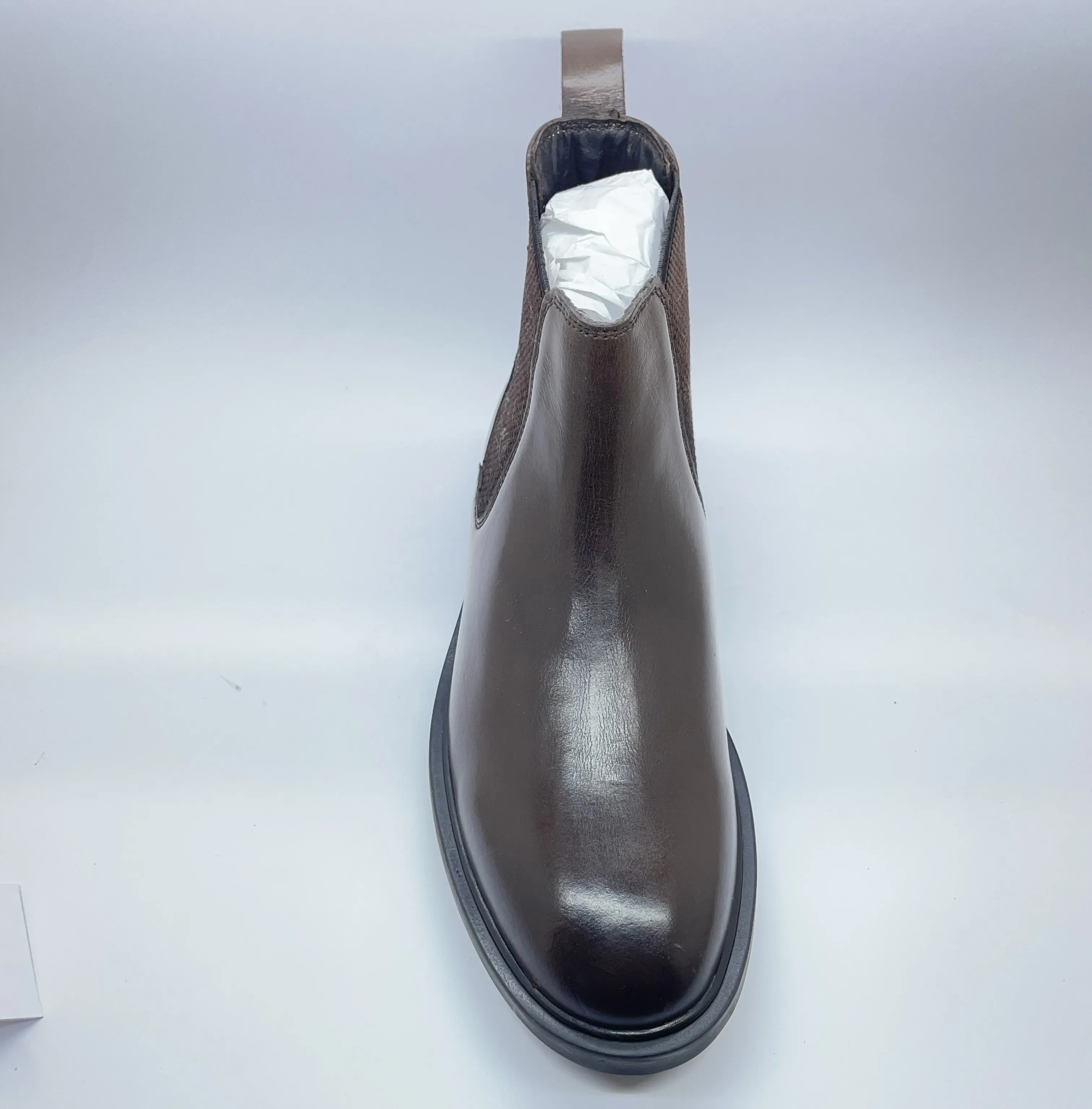 Mens Chelsea Boot Naked Leather Boot For Mens Boys European Western Style Outdoor Shoe High ...