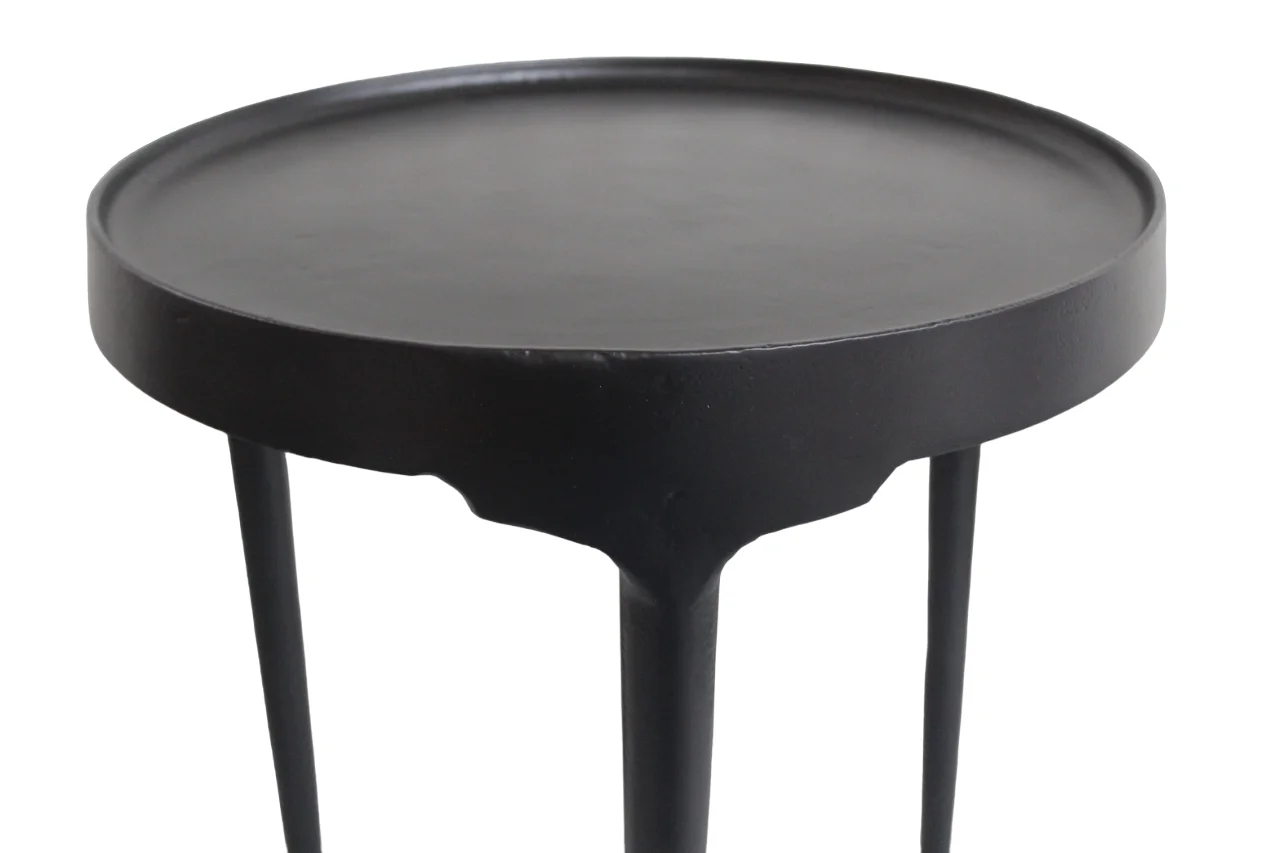 Aluminium Side Stool Handmade Round Accent Stool Folded Sofa End Table ...