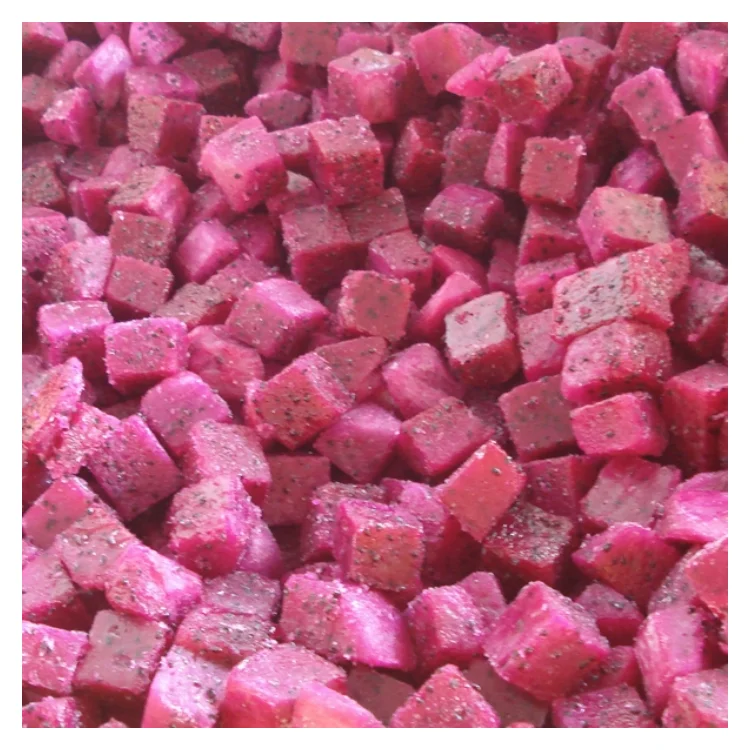 Frozen Pitaya Cube Iqf Red Pitaya Frozen Fruits - Buy Frozen Pitaya ...