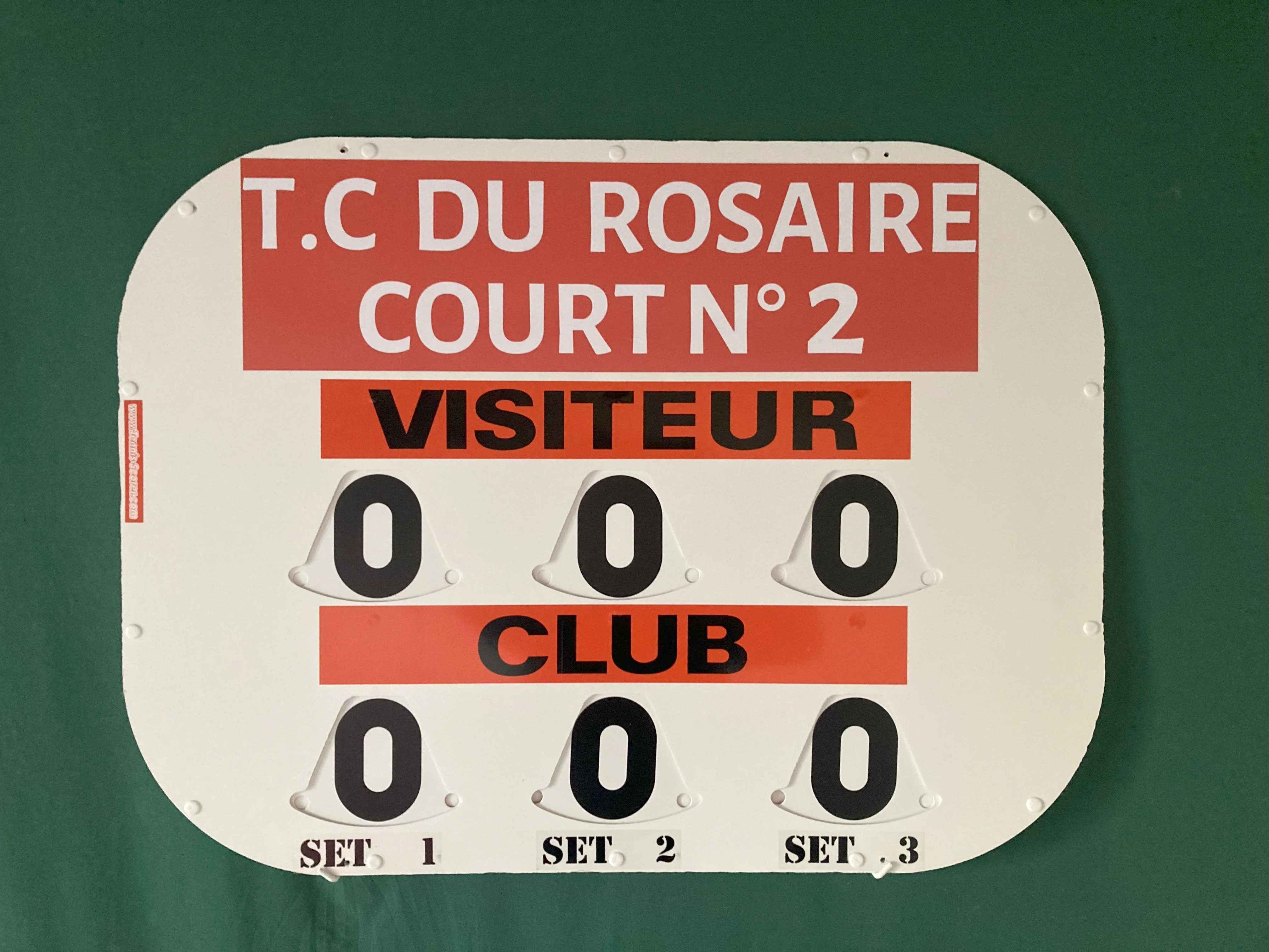 Manual Scoreboard Cliptec 80 X 60 Cm For Tennis Padel Basketball ...
