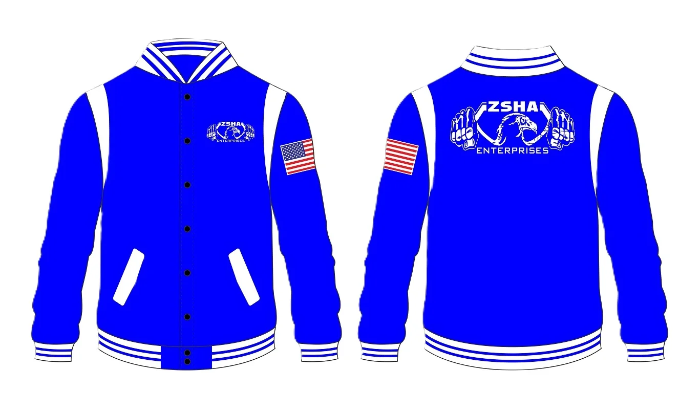 Varsity College Letterman Jacket Customize Logo Embroidery Body Sleeve ...