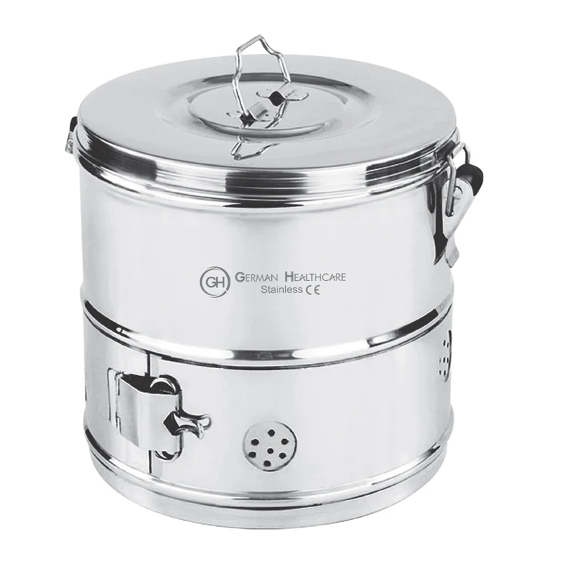 Stainless Steel Medical Dressing Jar Dressing Jars With Cover Stainless ...