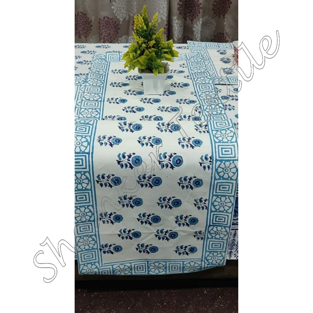Christmas Block Print Table Runners Handmade Block Print Table Runner ...