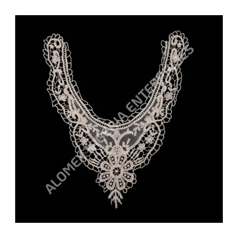 Custom Hollow 3d Polyester Lace Motifs Nigerian Chest Flowers ...