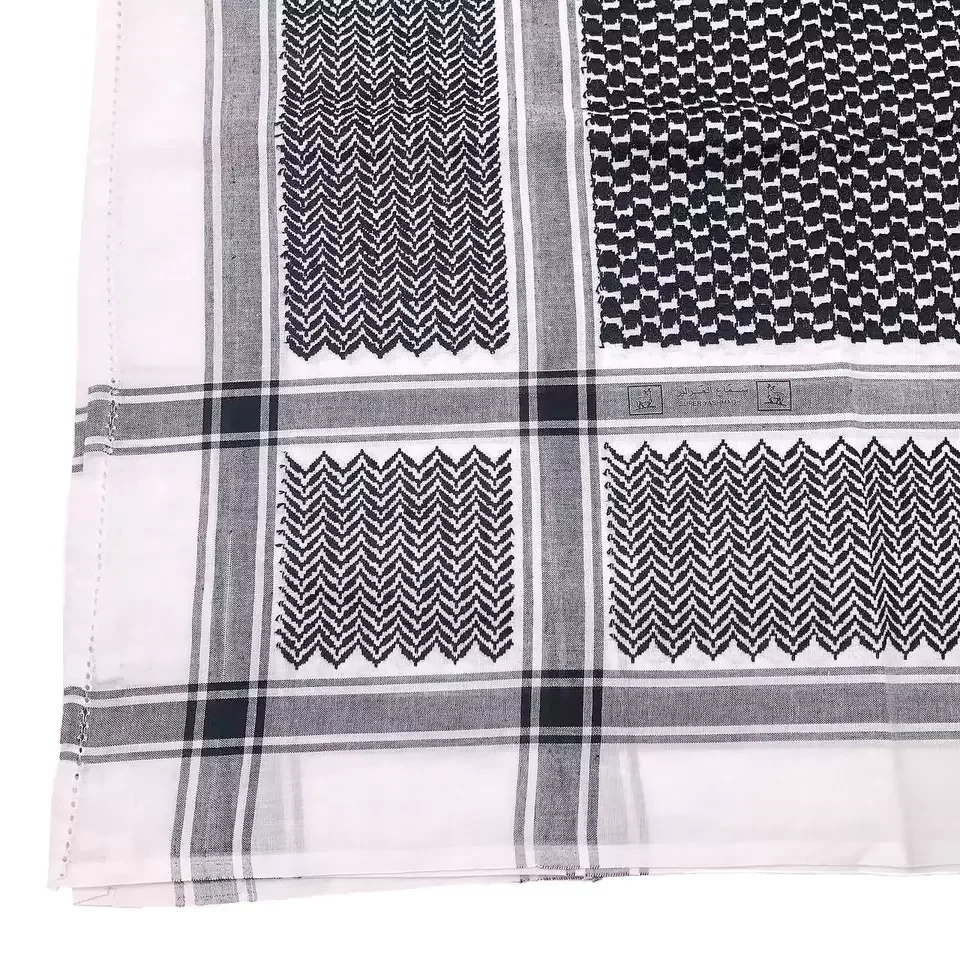 High Quality Muslim Islamic Shemagh 100% Cotton Keffiyeh Arab Scarf ...