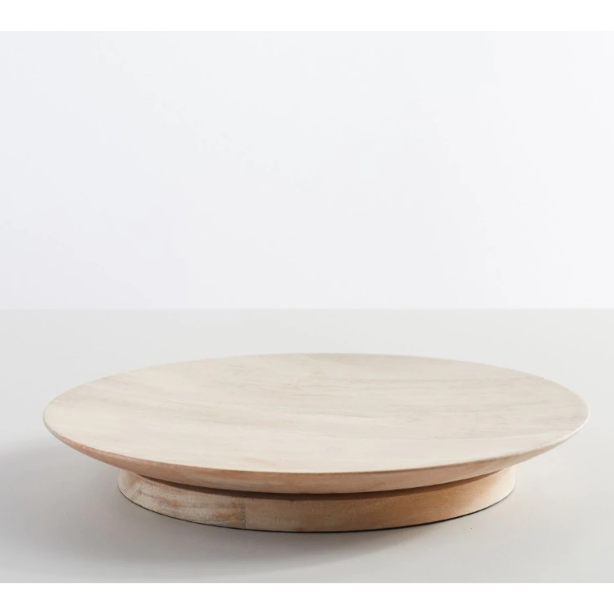 Grey Fine Foods Wooden Lazy Susan Handcrafted Brown Color Kitchen Organizer Lazy Susan For ...