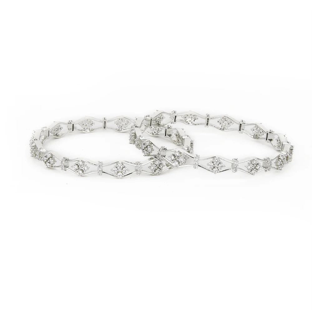 Luxury Designer American Diamond Delicate Fashion Bangles for Women ...