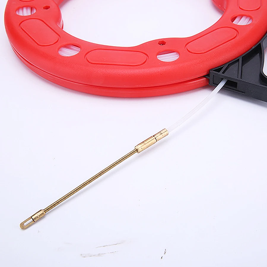 OD-30 Fiberglass Fish Tape Reel Puller Conductive Electrical Cable 30m ...