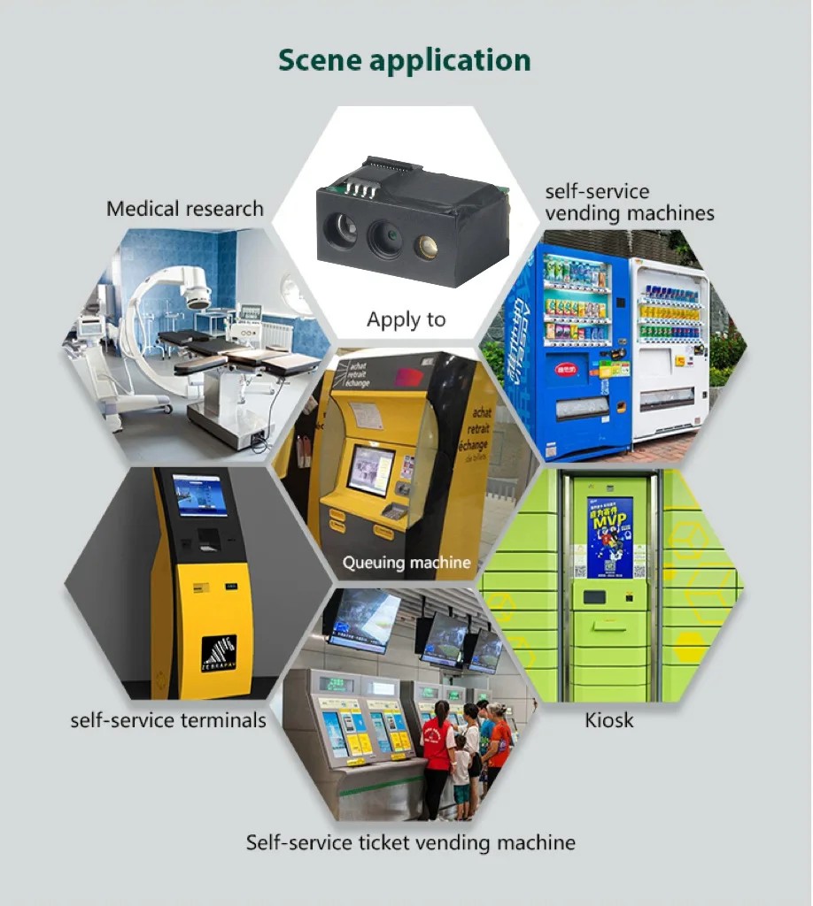 1D 2D Image Barcode Scan Module CMOS QR Barcode Scanner Module USB/TTL ...