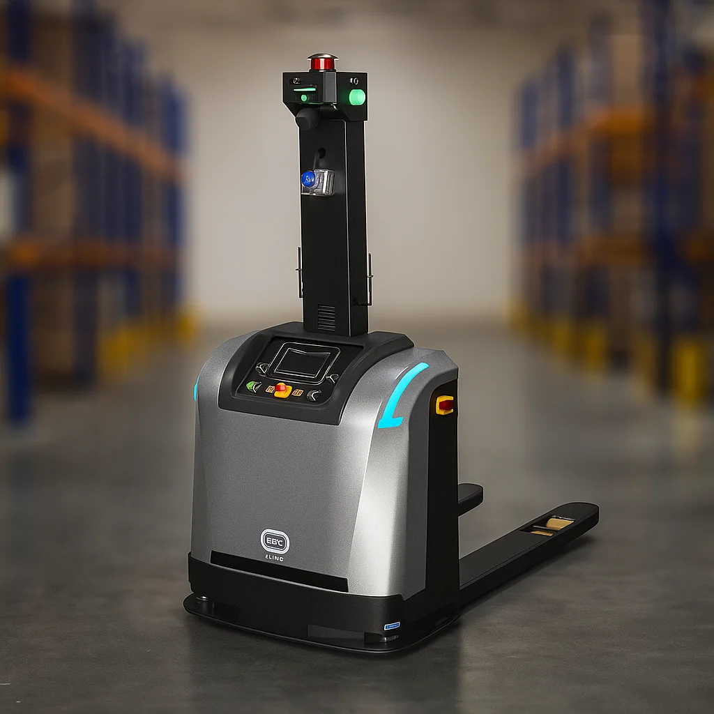 Unmanned Automated Forklift AGV/AMR Cargo Pallet Handling Robot Ground ...