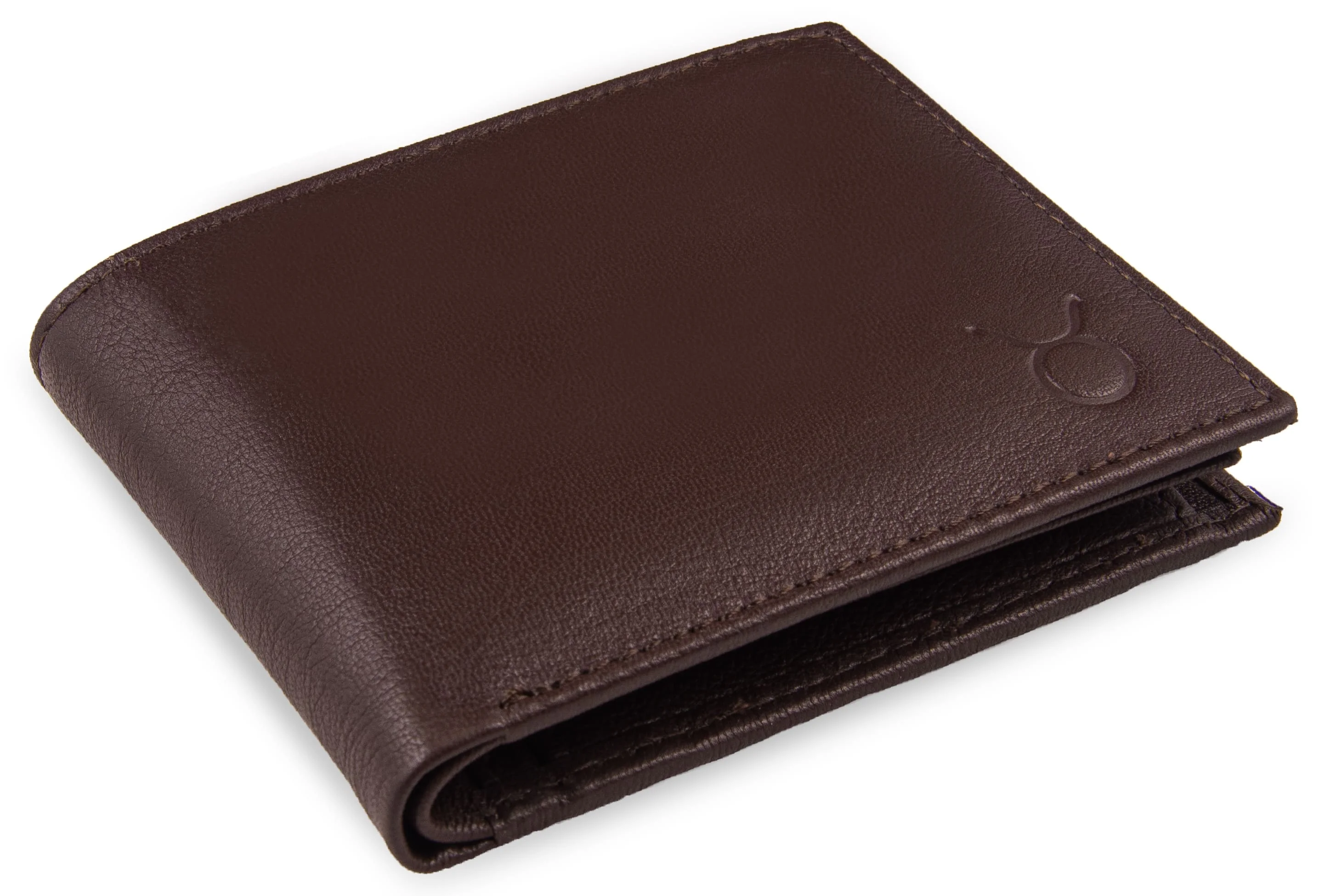 Genuine Leather Men's Rfid Protected Wallet High Quality Bi-fold Brown ...