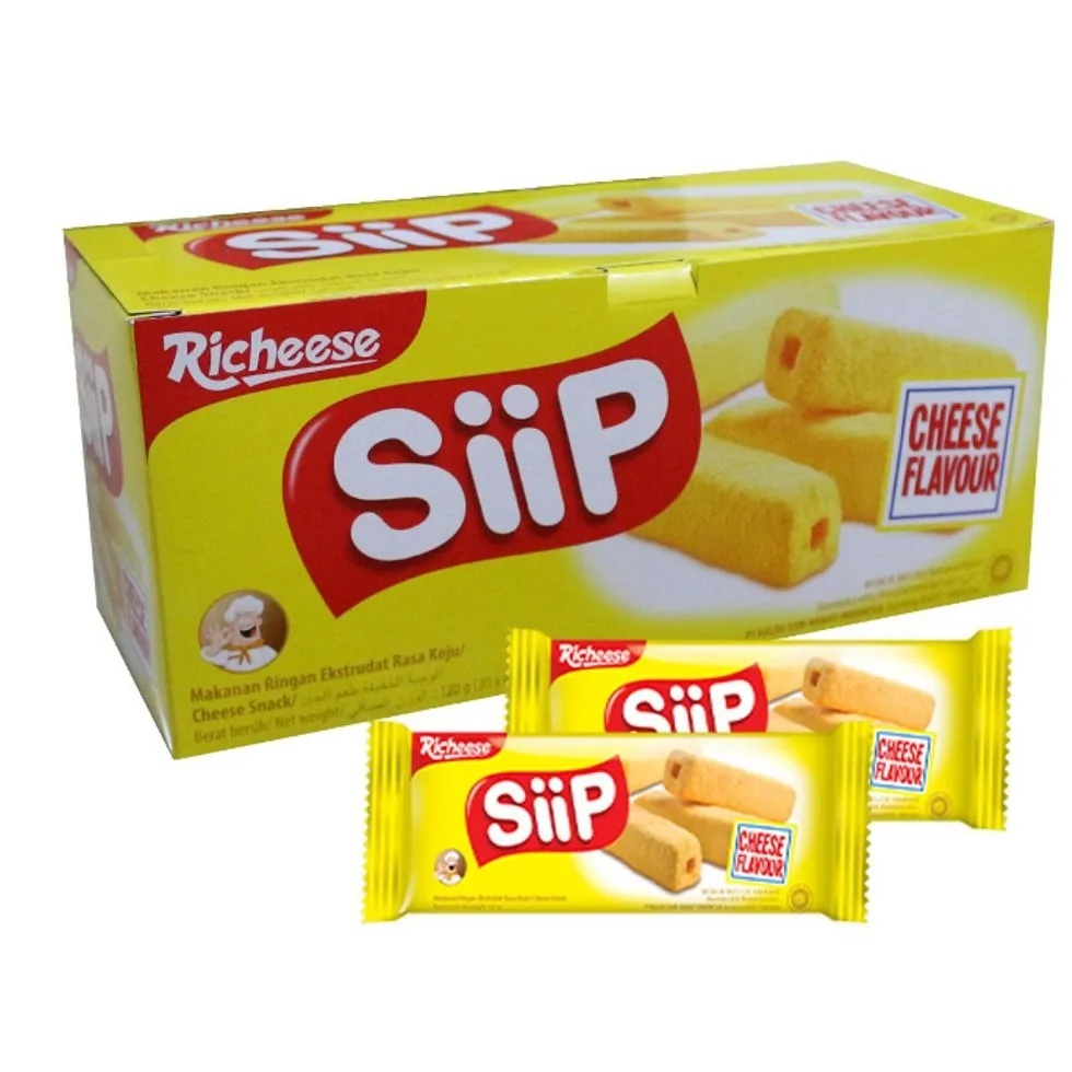 Nabati Siip Snack 4gr Richeese Cheesy Cheese Flavor Stick Shaped Corn ...