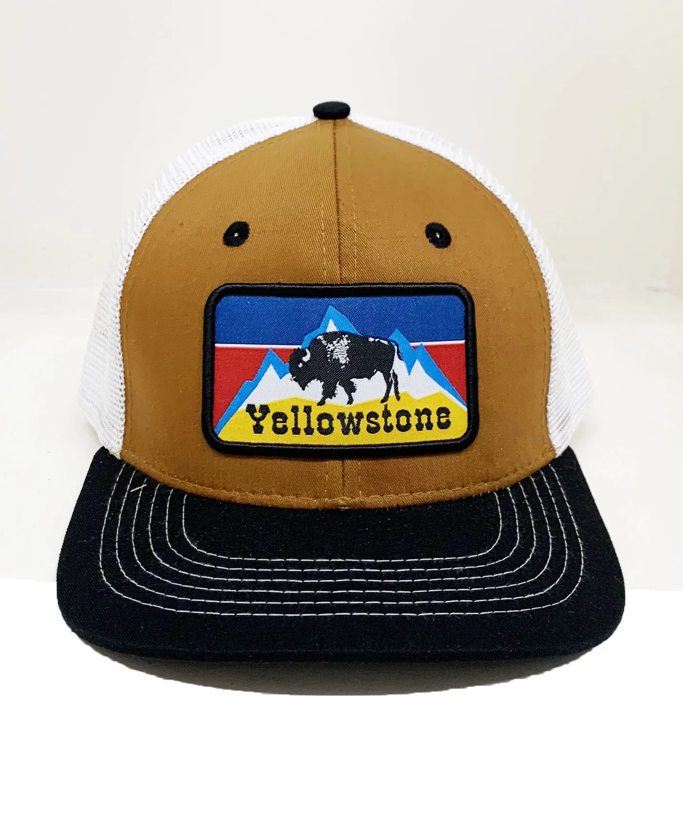 Yellowstone Trucker Hats Mesh Custom Woven Patch Logo Performance Men ...