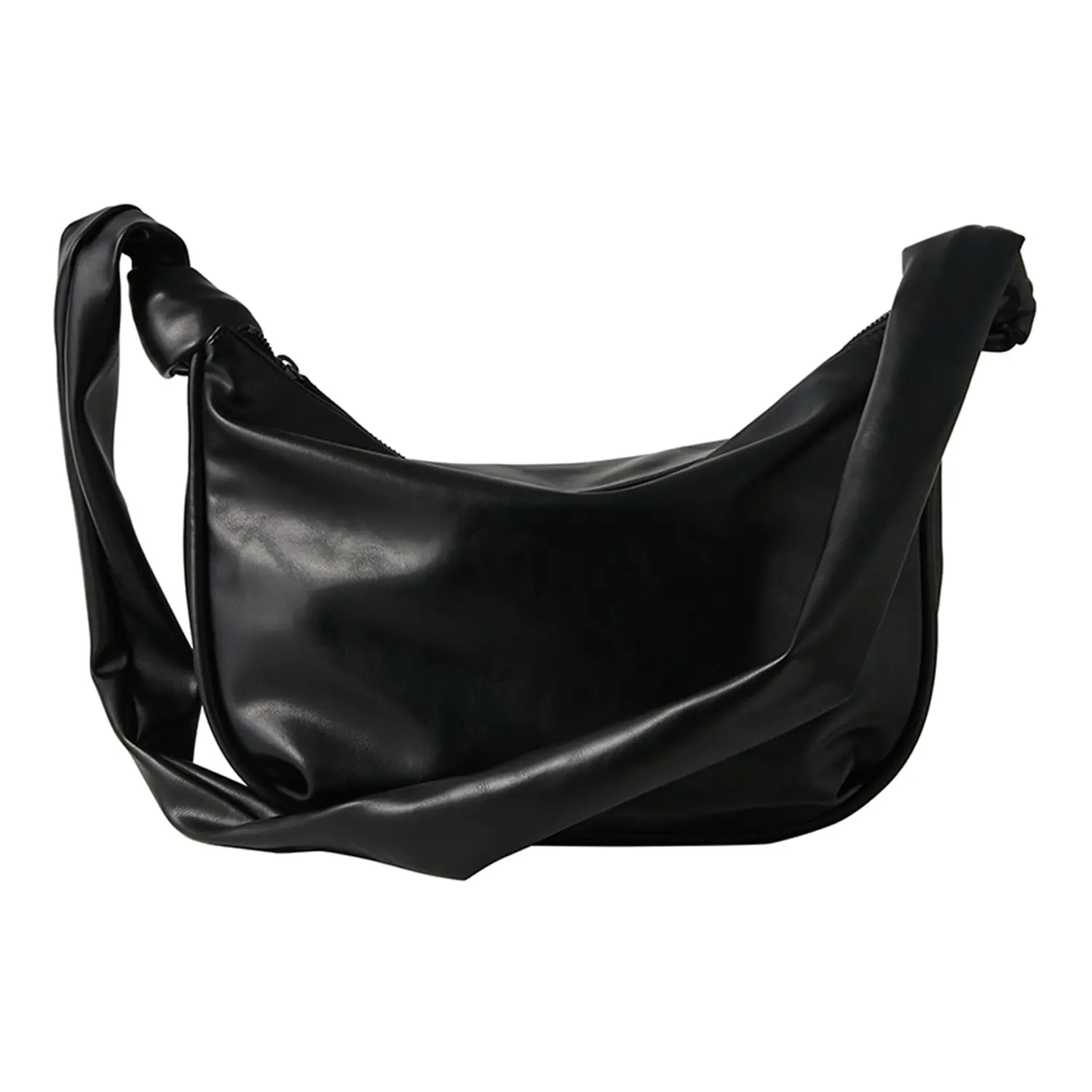 Korean Leather Product [yeomim] Cradle Bag (black) By Lotte Duty Free ...