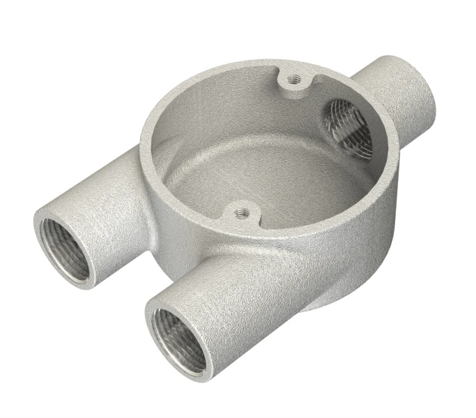 3 Way White Junction Box 25mm Electrical Plastic Conduit Box For Wire ...