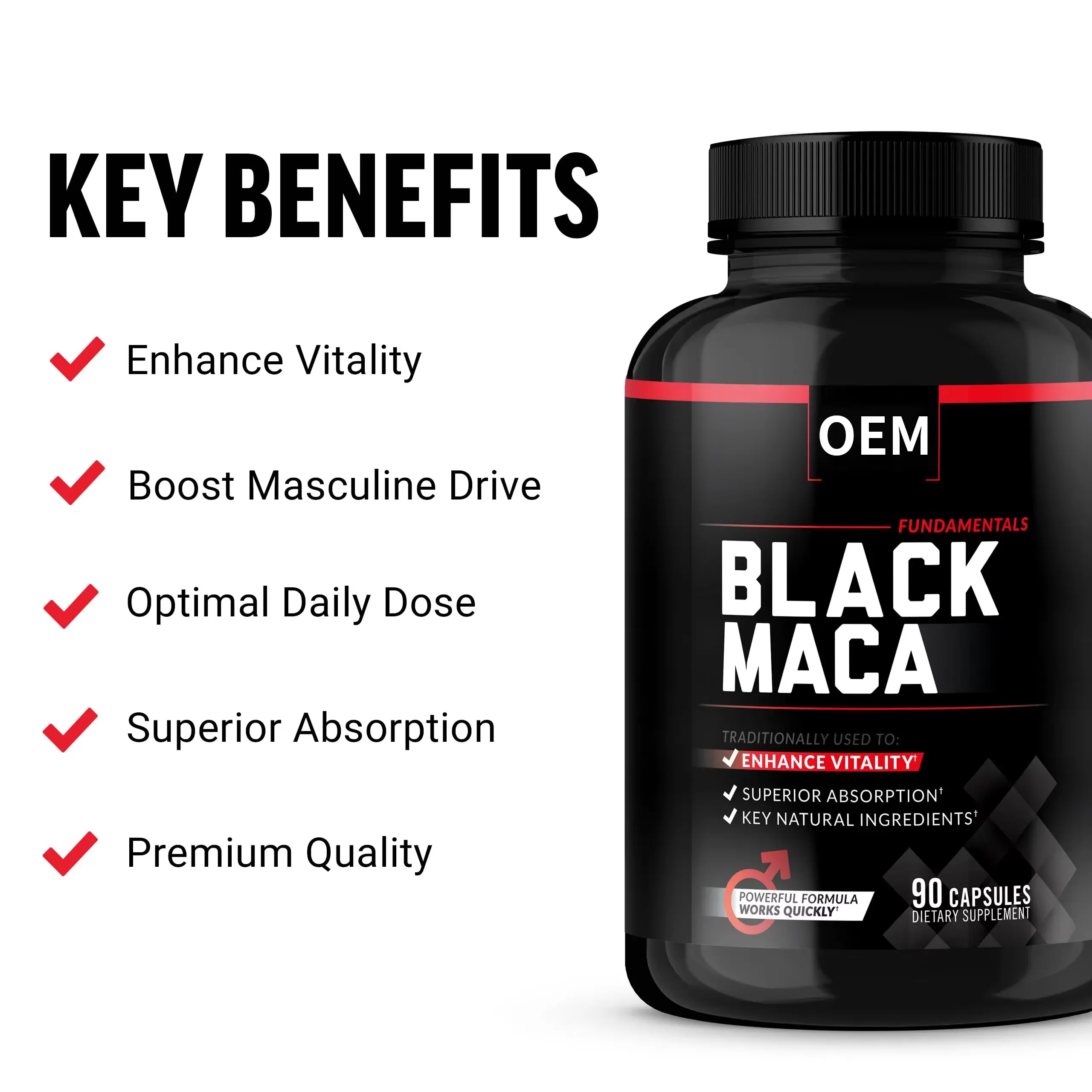 Maca Root Capsules - Boost Power and Strength Naturally