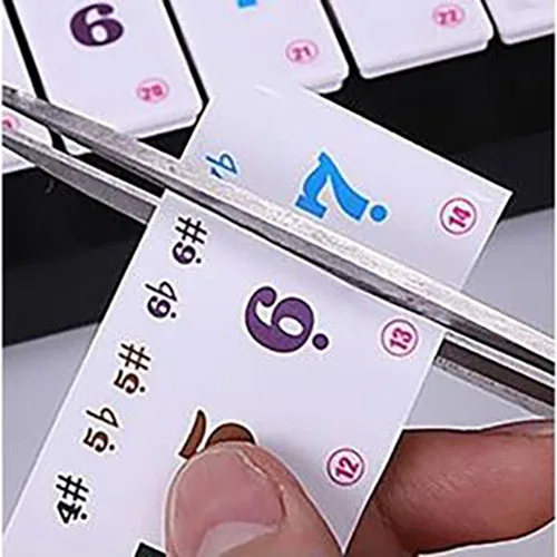 Piano Electronic Organ Auxiliary Stickers Transparent Five-line ...