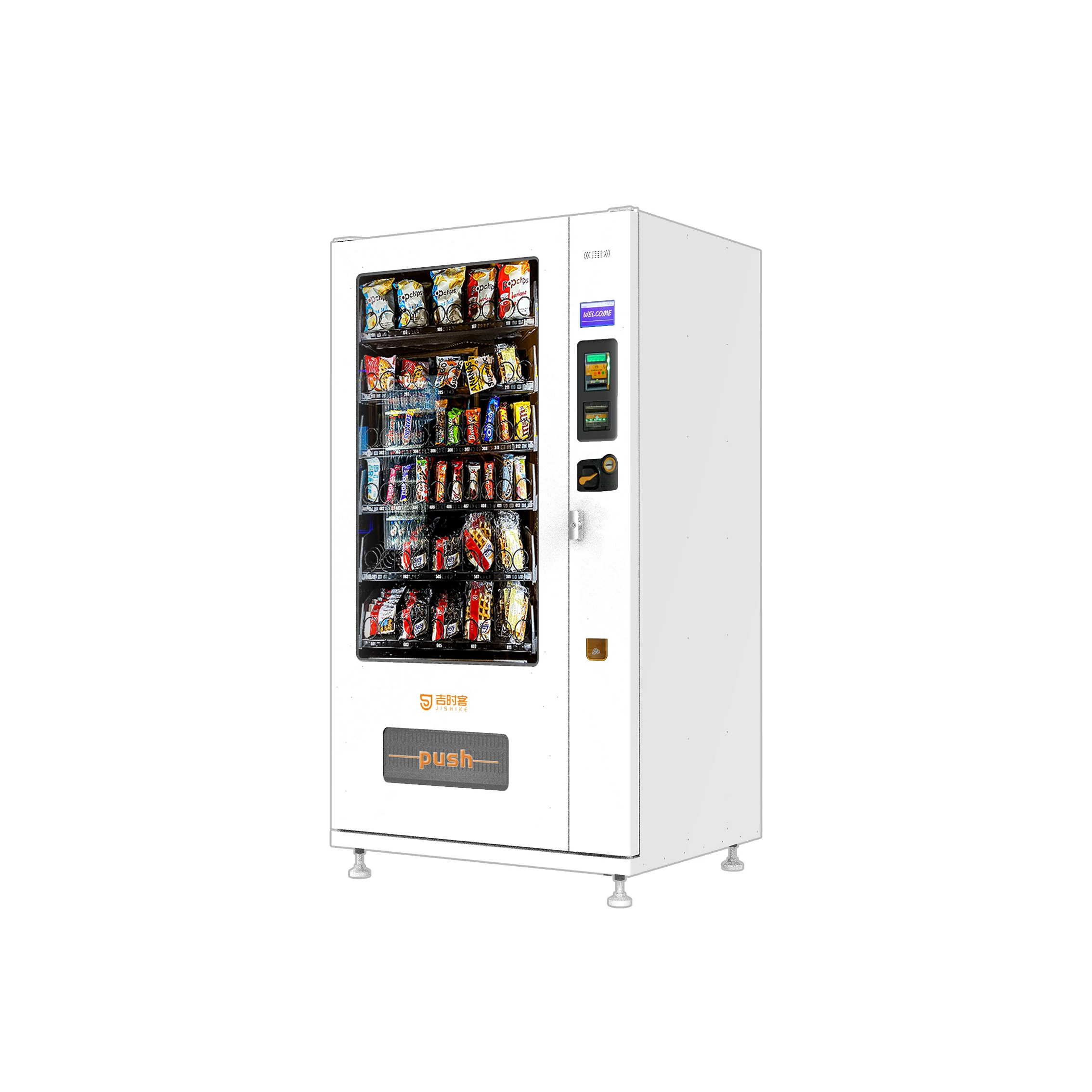 Unmanned Snack Vending Machine Customized Happy Drink Vending Machine ...