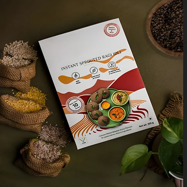 Instant Sprouted Ragi Idli -instant Ragi Idli High-fiber Sprouted Ragi ...