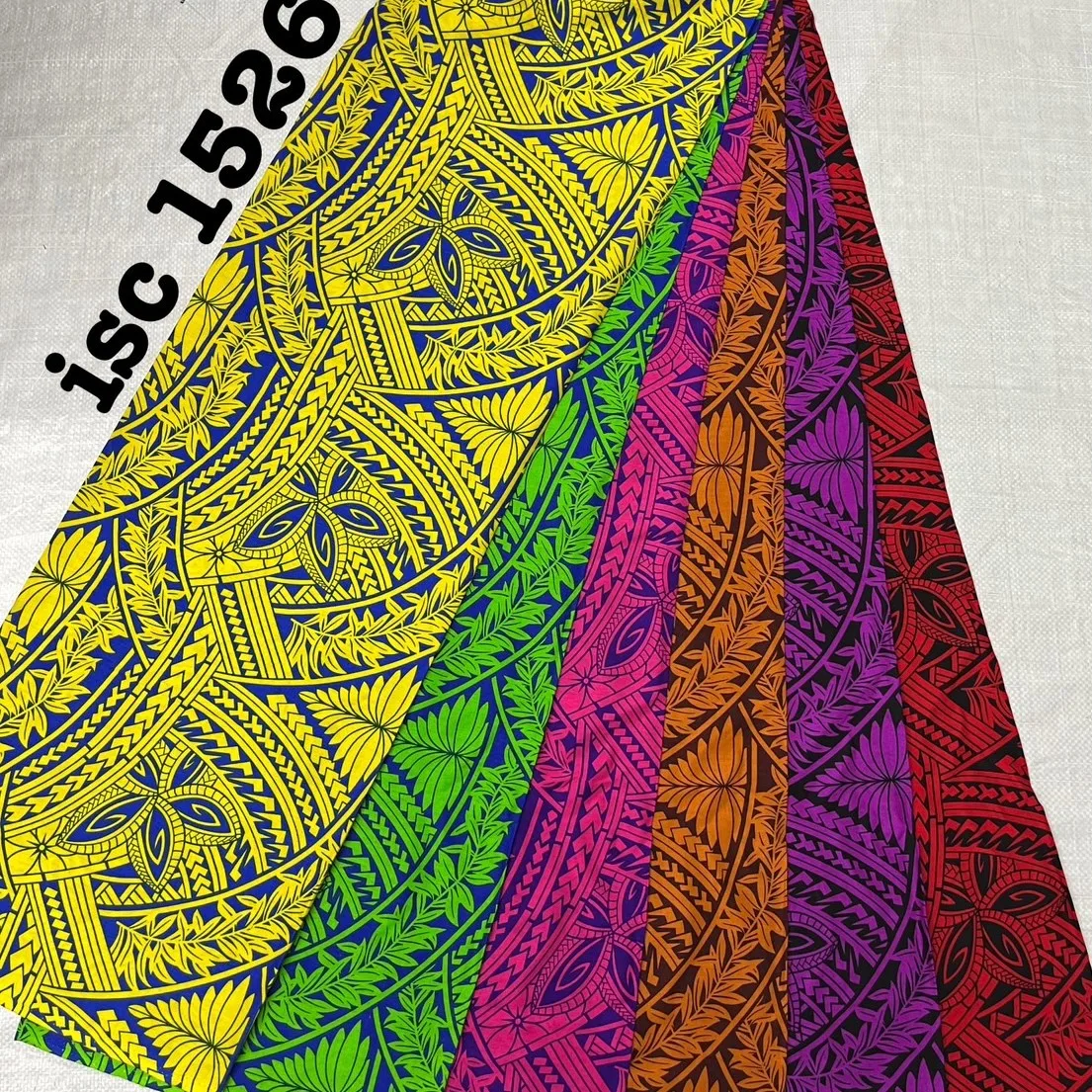 Silky Soft New Rayon Samoan Polynesian Tattoo Woven Fabric Now Ready ...