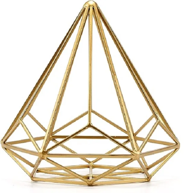 Wholesale Custom Metal Diamond Shaped Large Sculpture With Gold ...